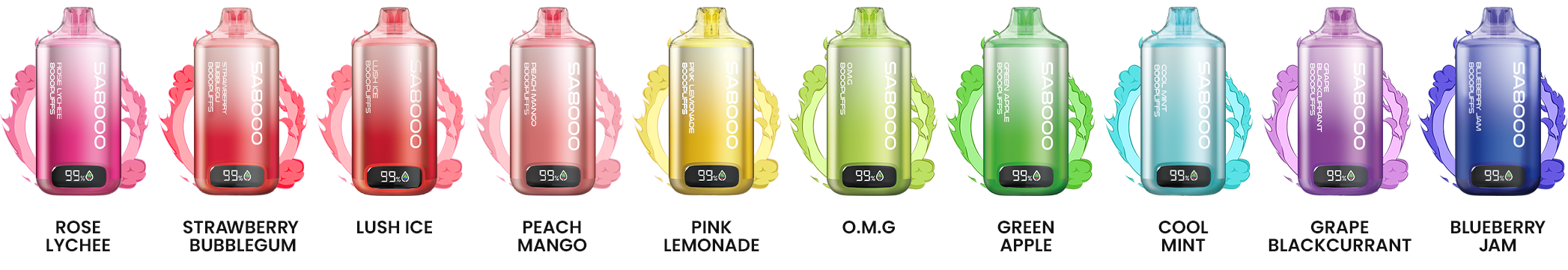 ANTBAR|SA8000 12ml/8000puff-Best Rechargeable Disposable Vape