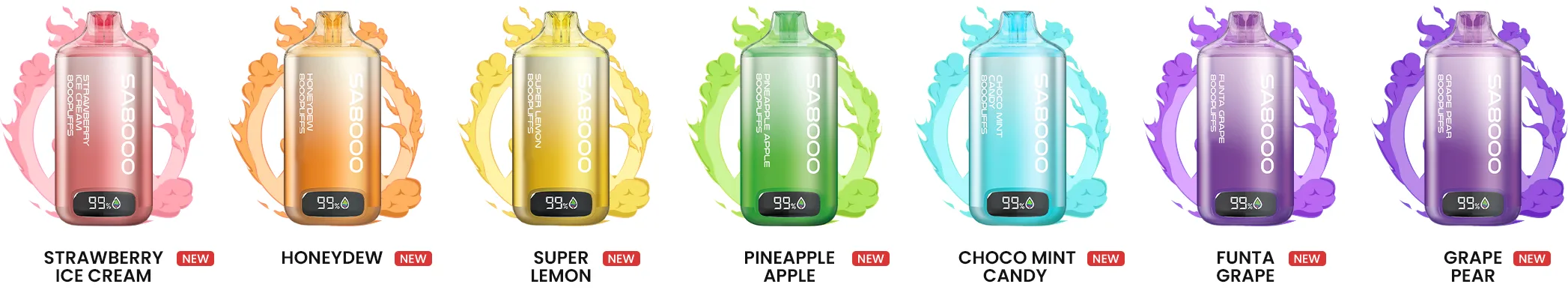 ANTBAR|SA8000 12ml/8000puff-Best Rechargeable Disposable Vape