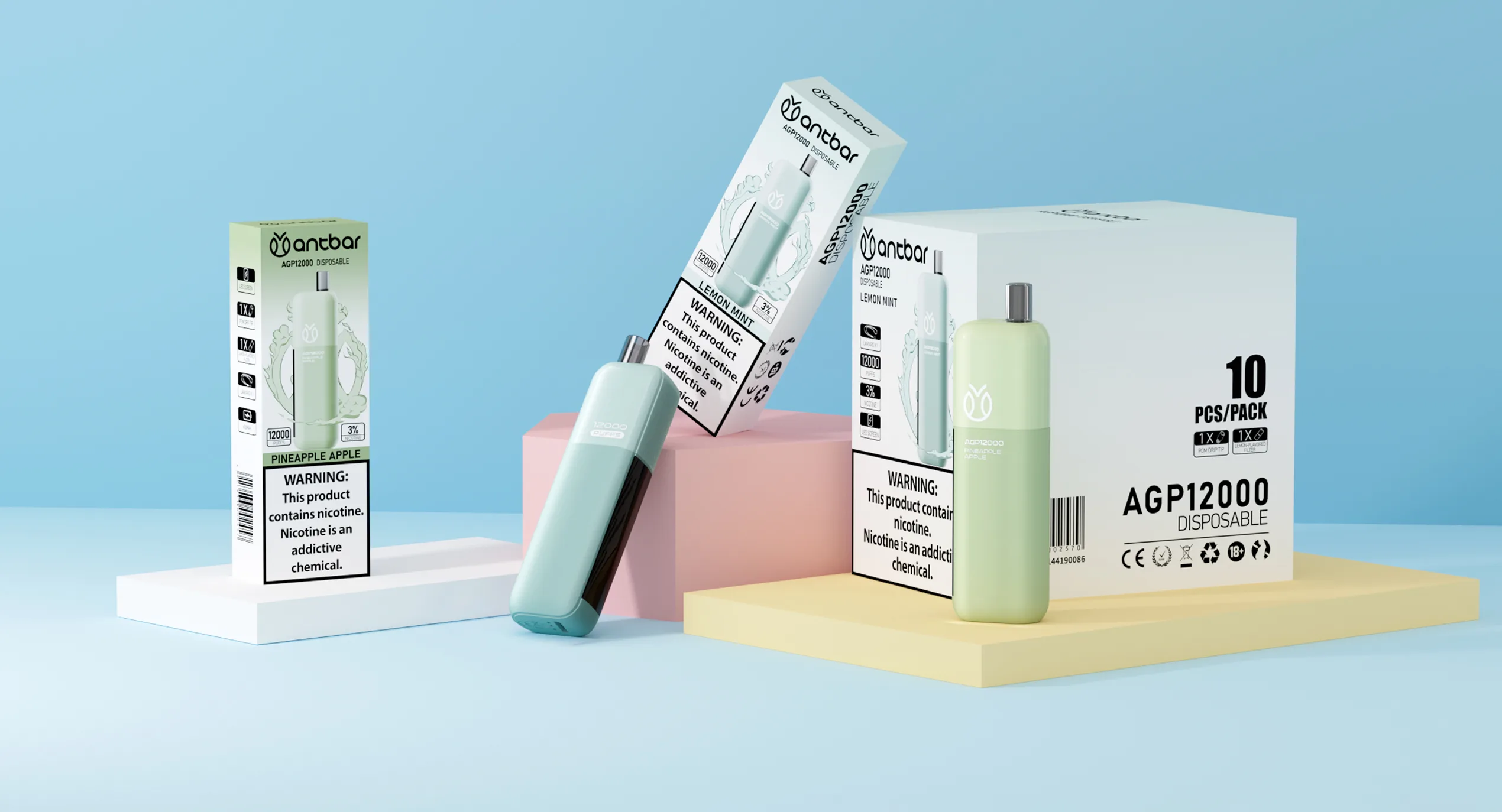 AGP12000 Disposable Vape 14ML/12000 Puffs-ANTBAR